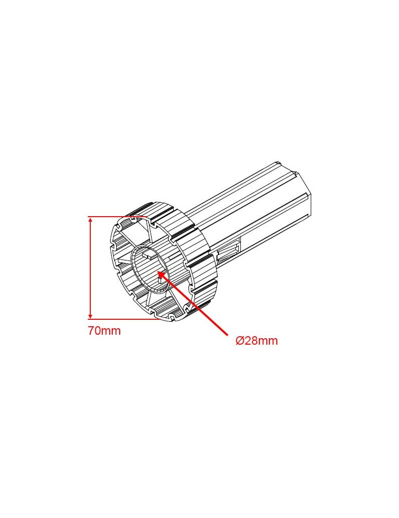 Embout de tube et tandem pour coté manœuvre et opposé (3) - 100% Volet ...