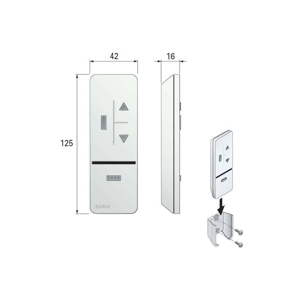 Télécommande Simu Color +5 pour volet roulant - 100% Volet Roulant