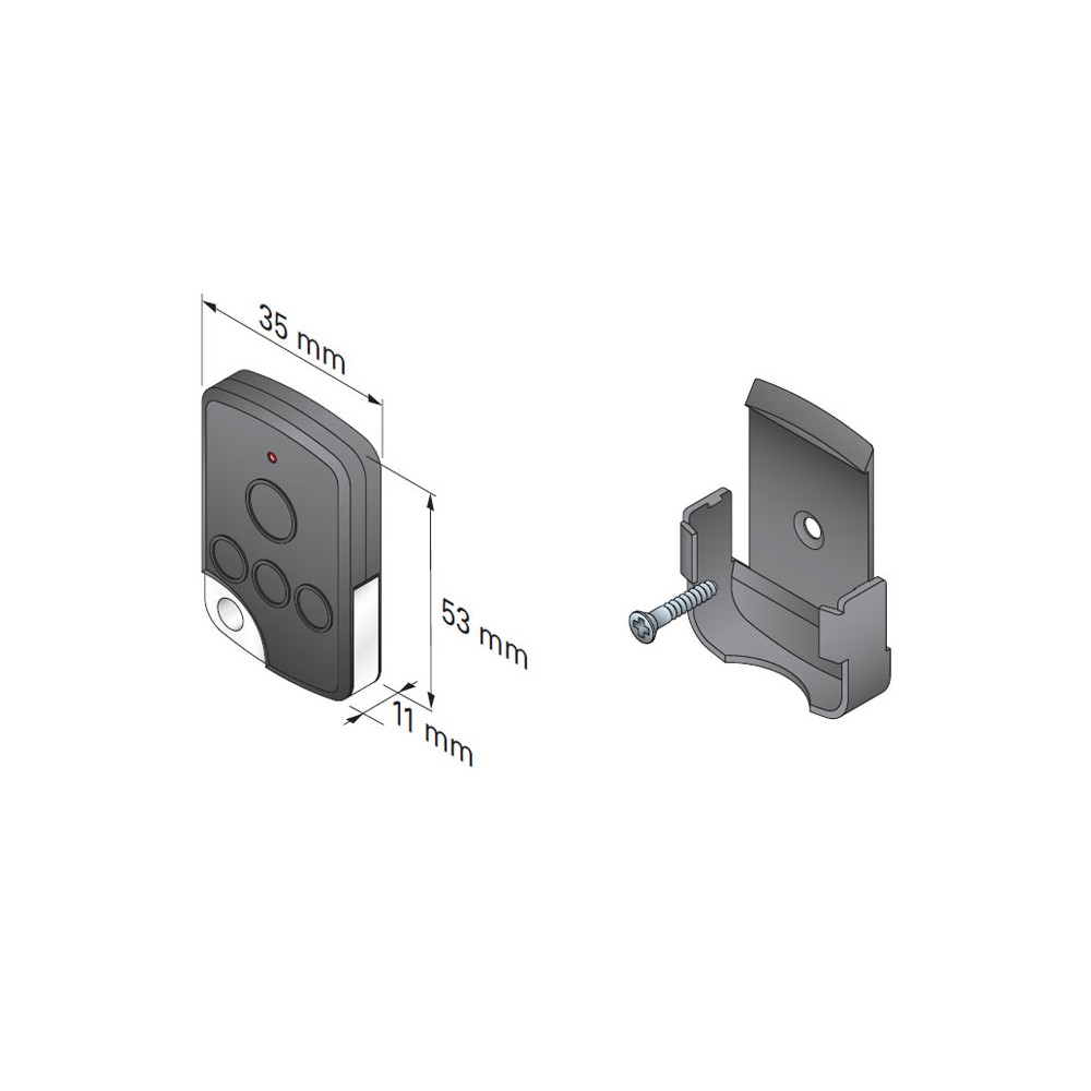 Télécommande TSA+ 4 canaux simu - 100% Volet Roulant