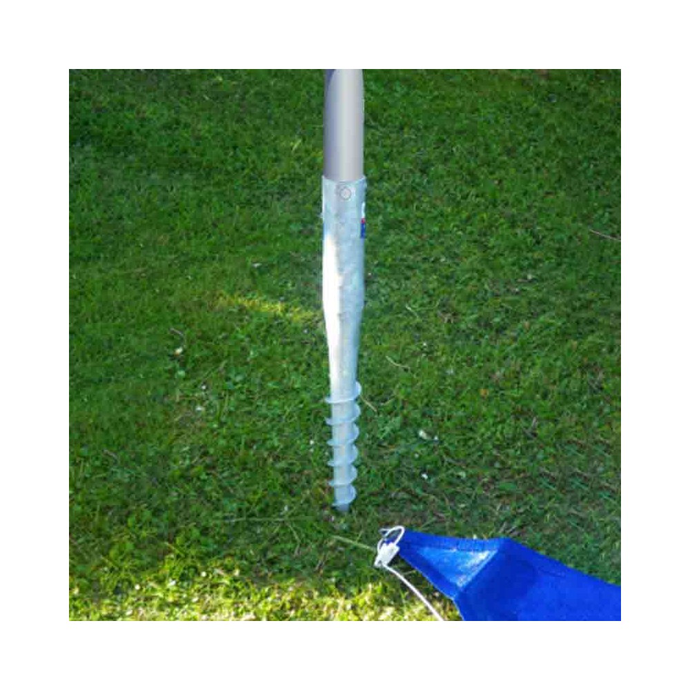 Mât en aluminium anodisé avec ancrage pour voile d'ombrage EASY SAIL ...